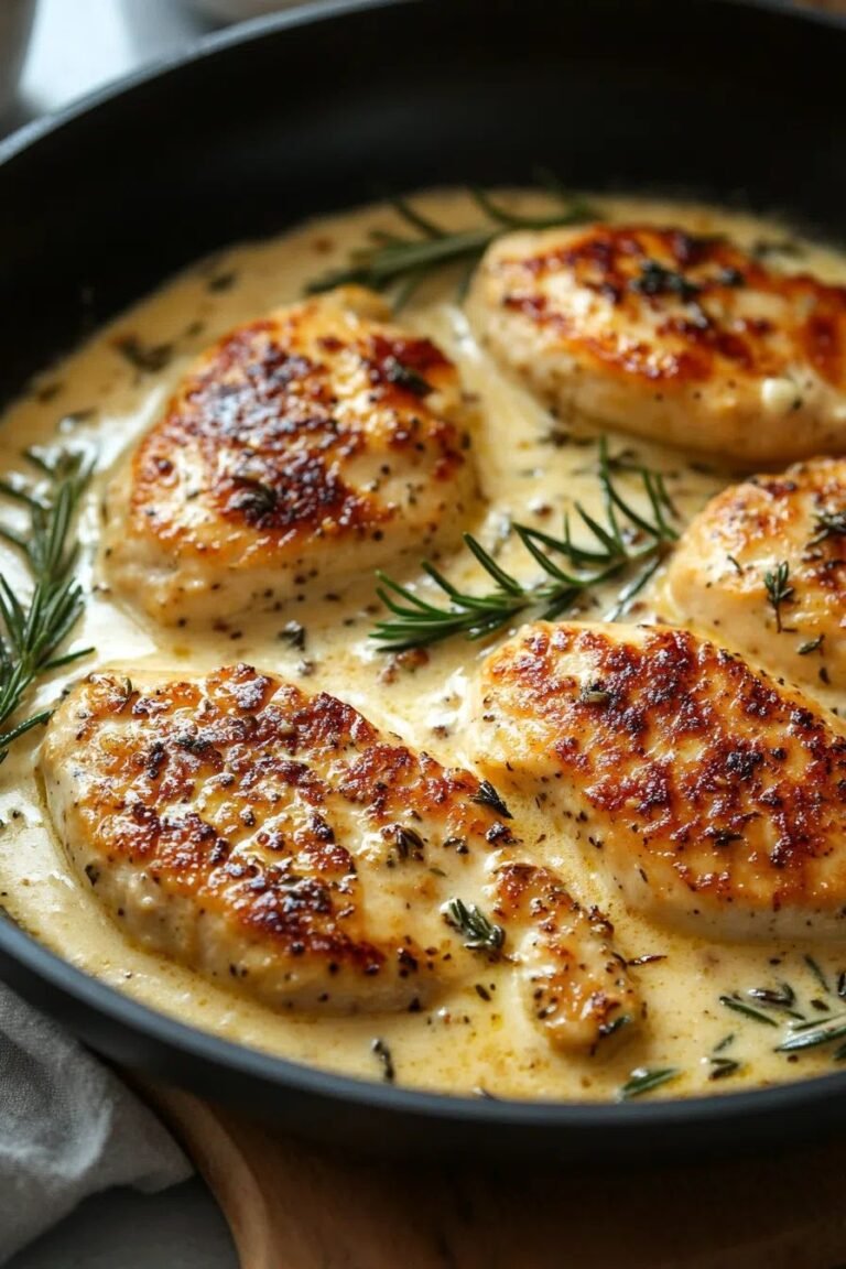 Mediterranean Chicken Breast in Creamy Mushroom Sauce – Health Recipes